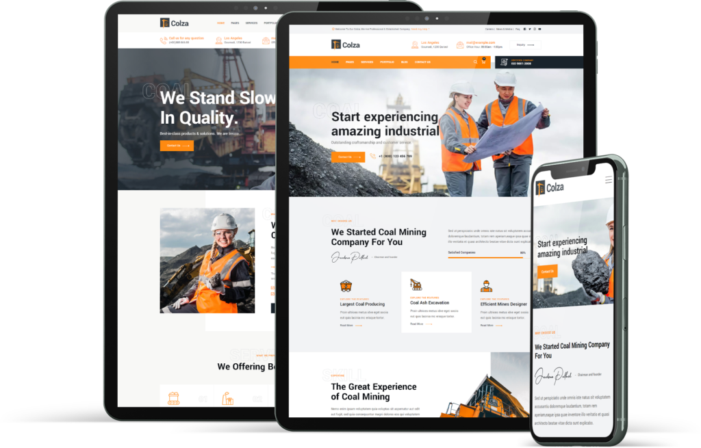 Colza – Mining & Industry WordPress Theme